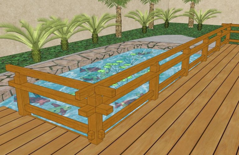 Japanese Deck Railing Plans - Wood's Shop Creative Builders